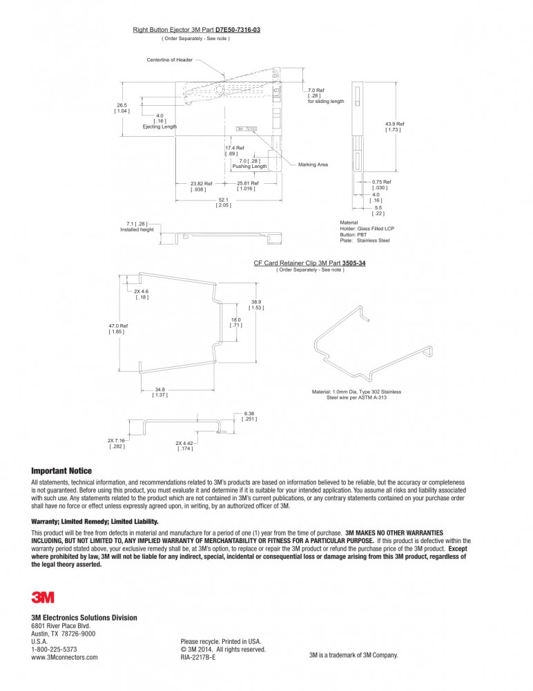 3M D7E50-7316-02 technical document page 4