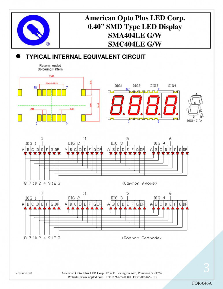 SMA404LE datasheet page 3