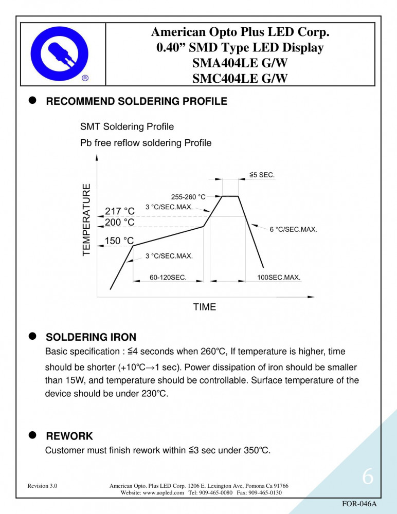 SMA404LE datasheet page 6