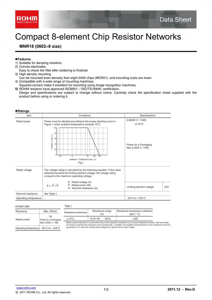 MNR18E0APJ330 technical document page 1