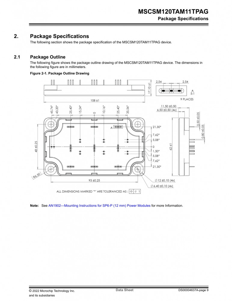 MSCSM120TAM11TPAG technical document page 9