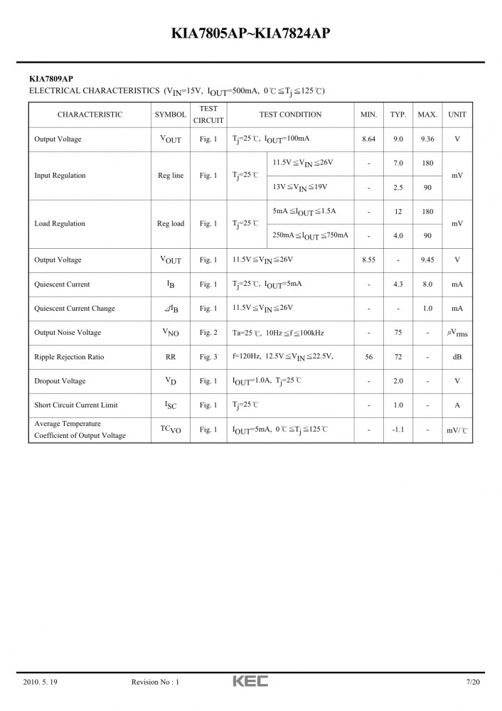 KIA7818AP-U/PK datasheet page 7