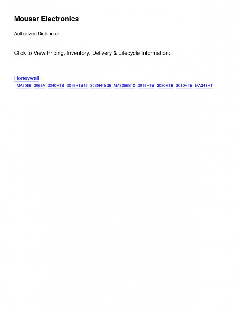 Honeywell 3010HTB technical document page 9