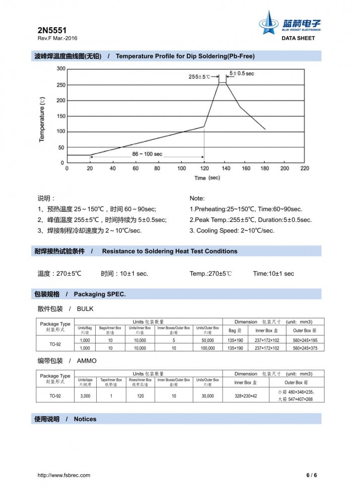 2N5551-B datasheet page 6