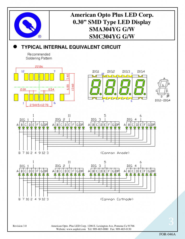 SMA304YG datasheet page 3