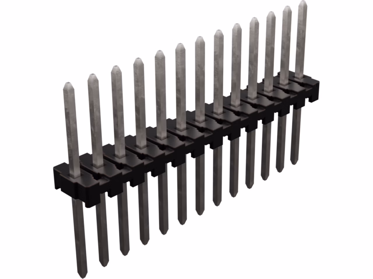 KK 396 Breakaway Header, Vertical, 13 Circuits, Matte Tin (Sn) Plating, Pin Length 30.48mm (1.200