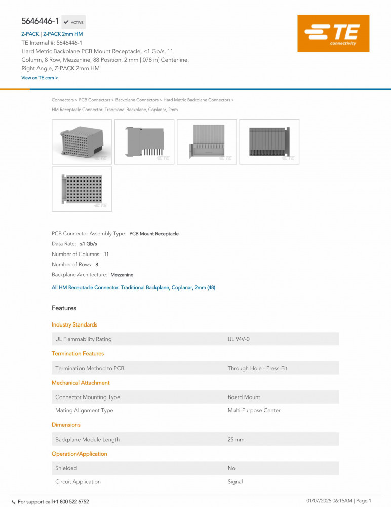 5646446-1 technical document page 1