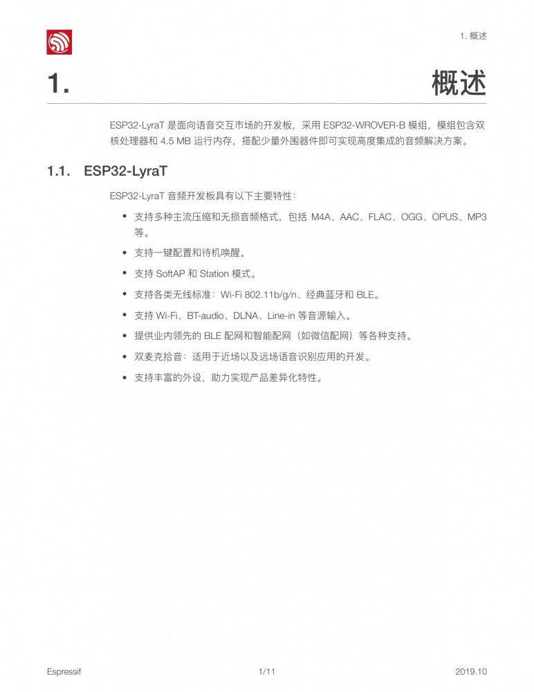 ESP32-LyraT documentation page 4