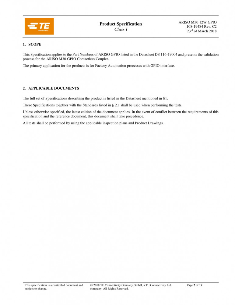 ARISO documentation page 2