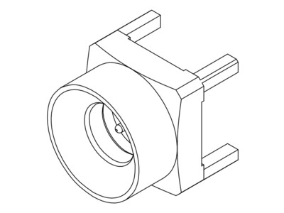 SMP Plug, Modified, Straight, Smooth Bore, PCB, Through Hole, Tray, 50 Ohms