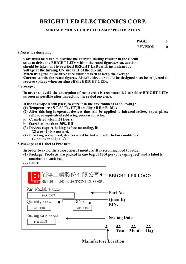 BL-HD1X1B423T-TRB technical document page 6