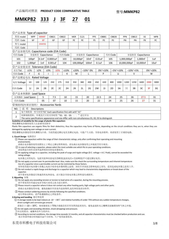 KYET specification approval document page 3