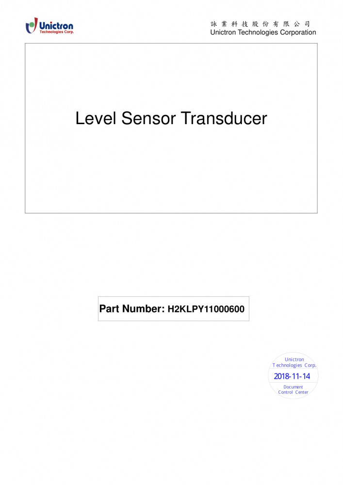 H2KLPY11000600 technical document page 1