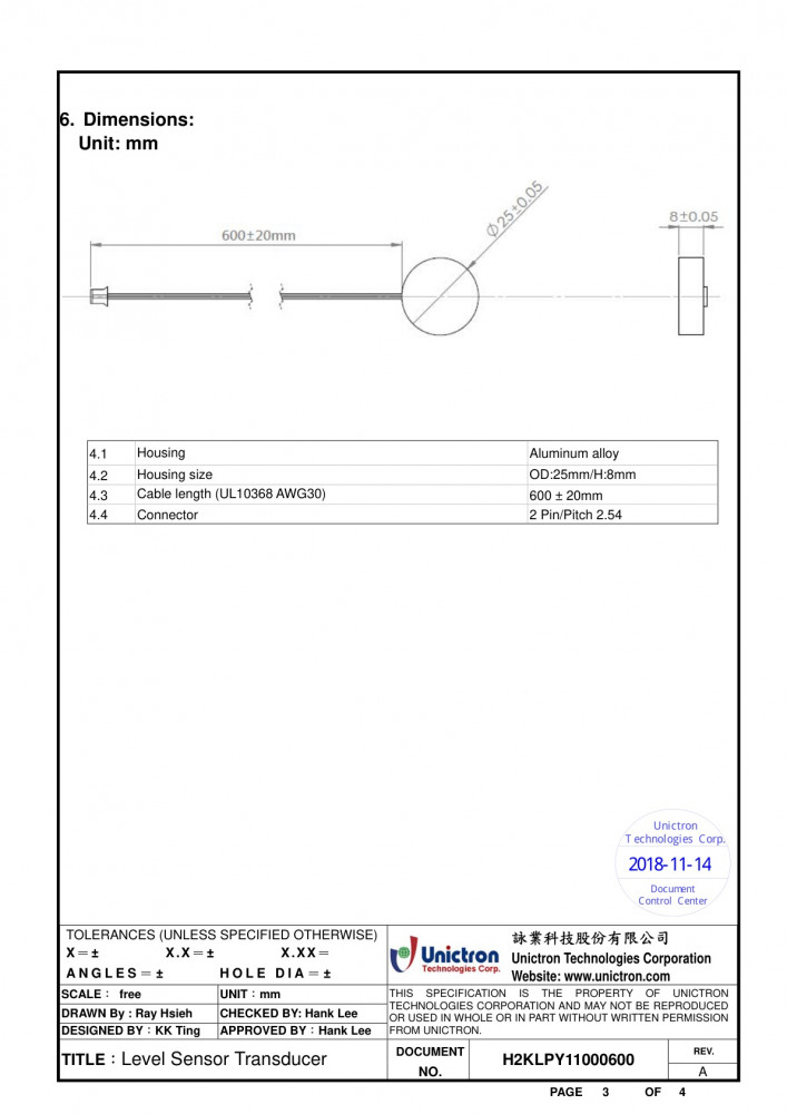 H2KLPY11000600 technical document page 4