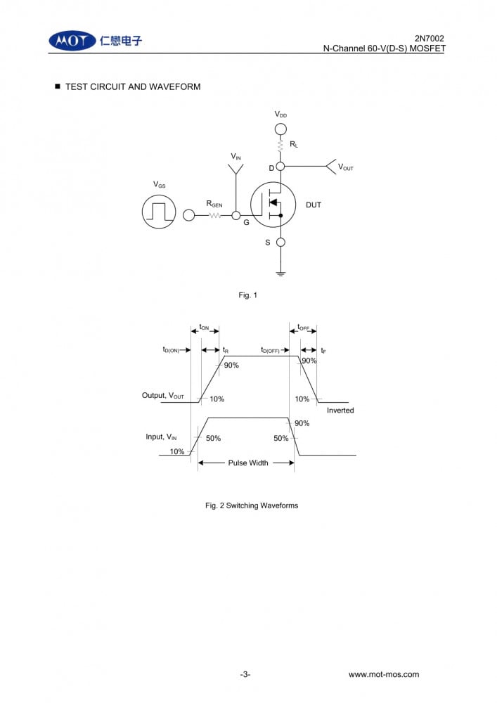 2N7002 datasheet page 3