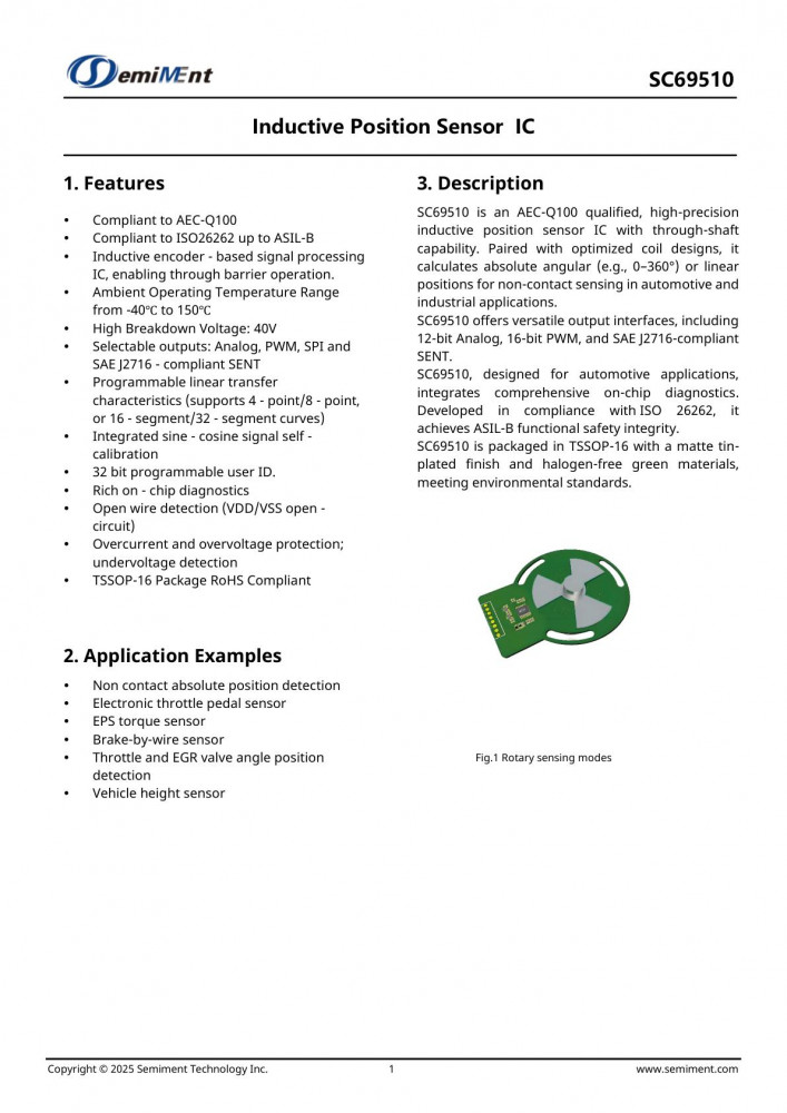 SC69510 document page 1