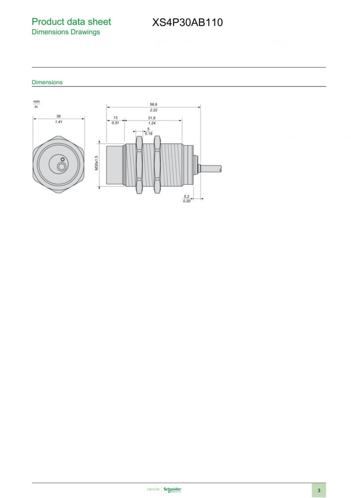 XS4P30AB110 technical document page 3