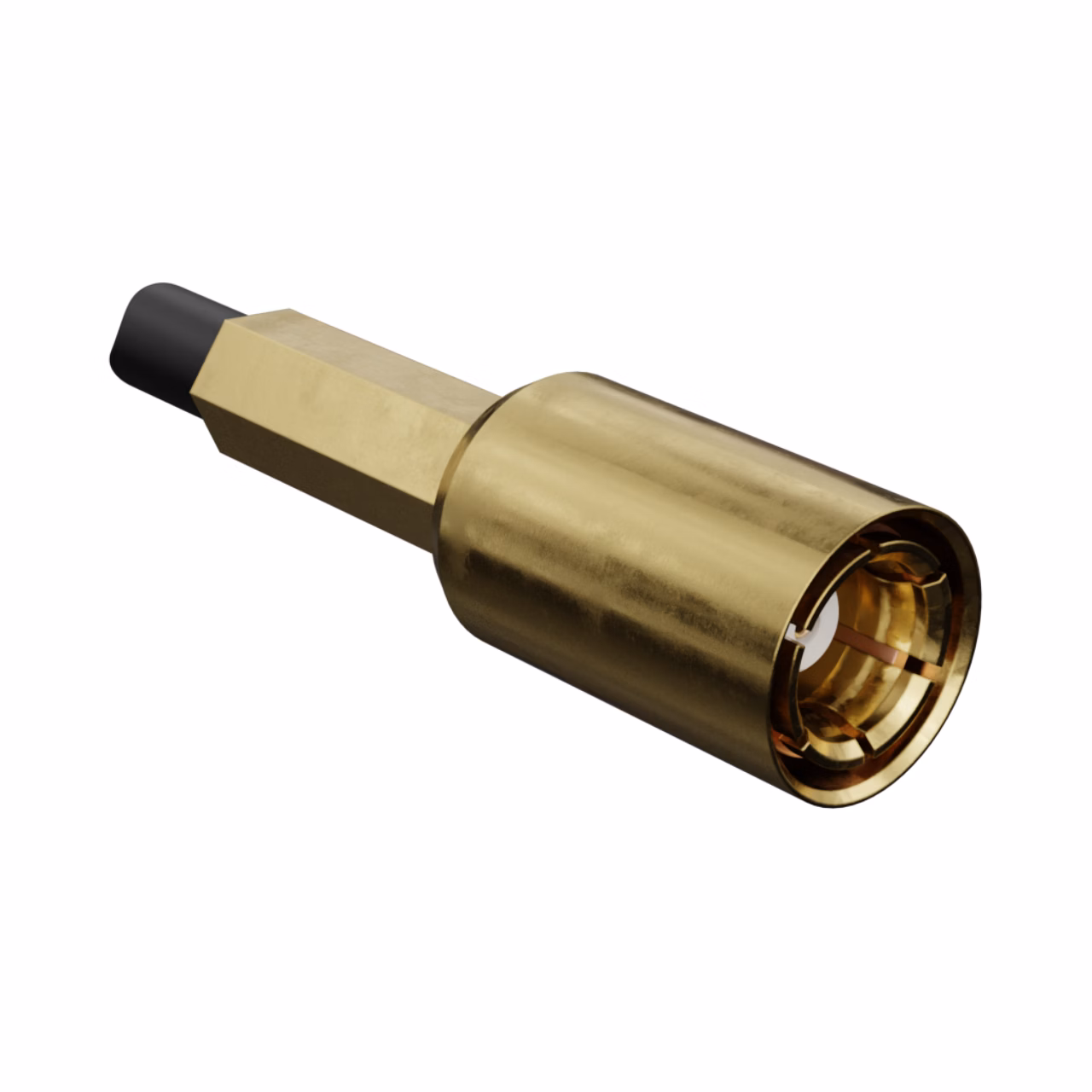 SMB Plug, Straight, Crimp, RG-179 Cable, Brass Body, Gold (Au) Plated, Tray, 75 Ohms for sale