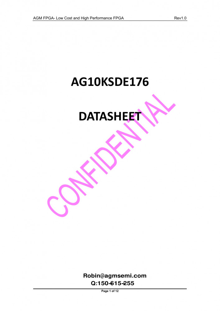 AG10KSDE176 datasheet page 1