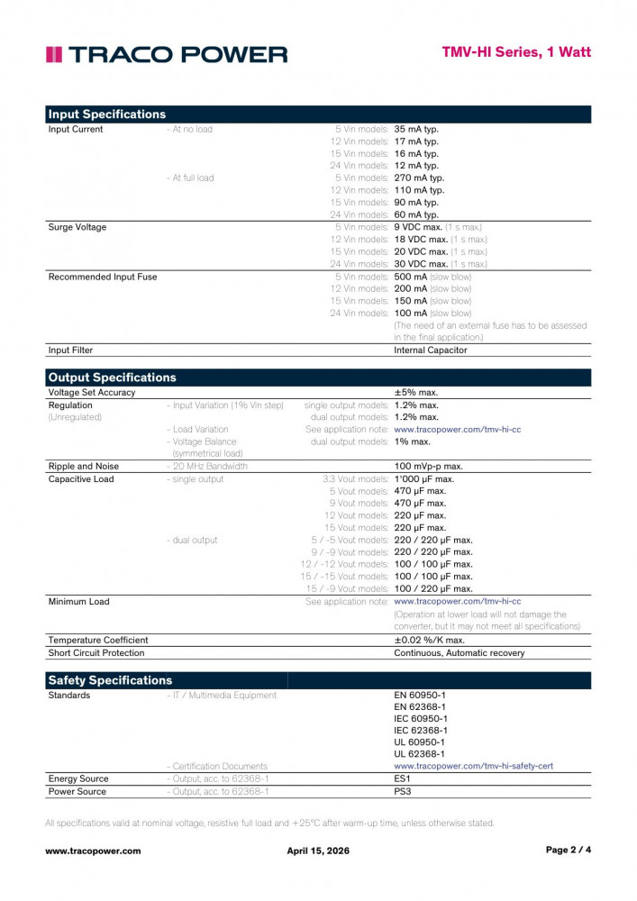 TMV-HI technical document page 2