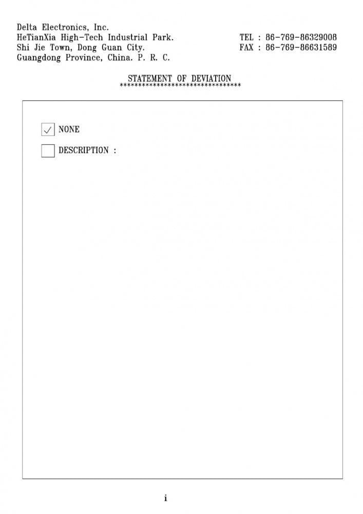 DELTA AFB0924SH-A specification page 2