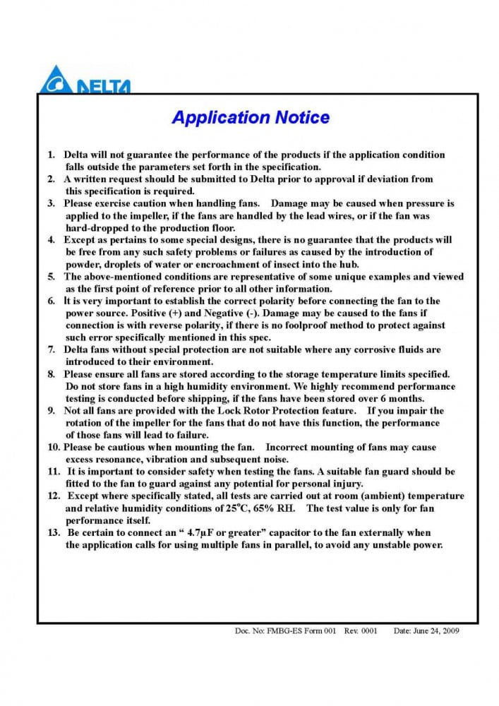 DELTA AFB0924SH-A specification page 8