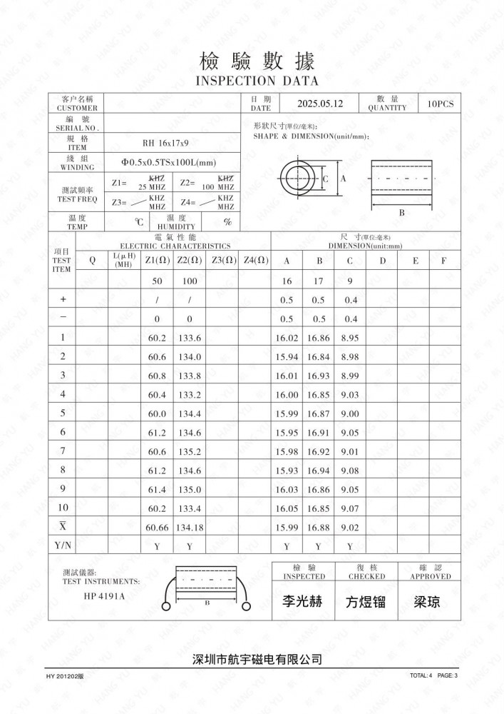 RH16×17×9 approval document page 3