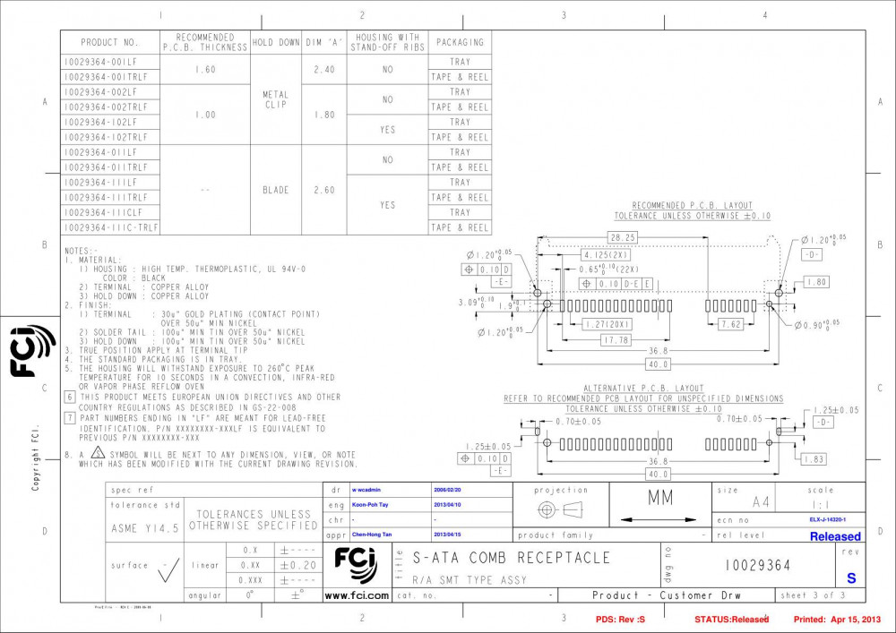 10029364-001LF technical drawing page 3