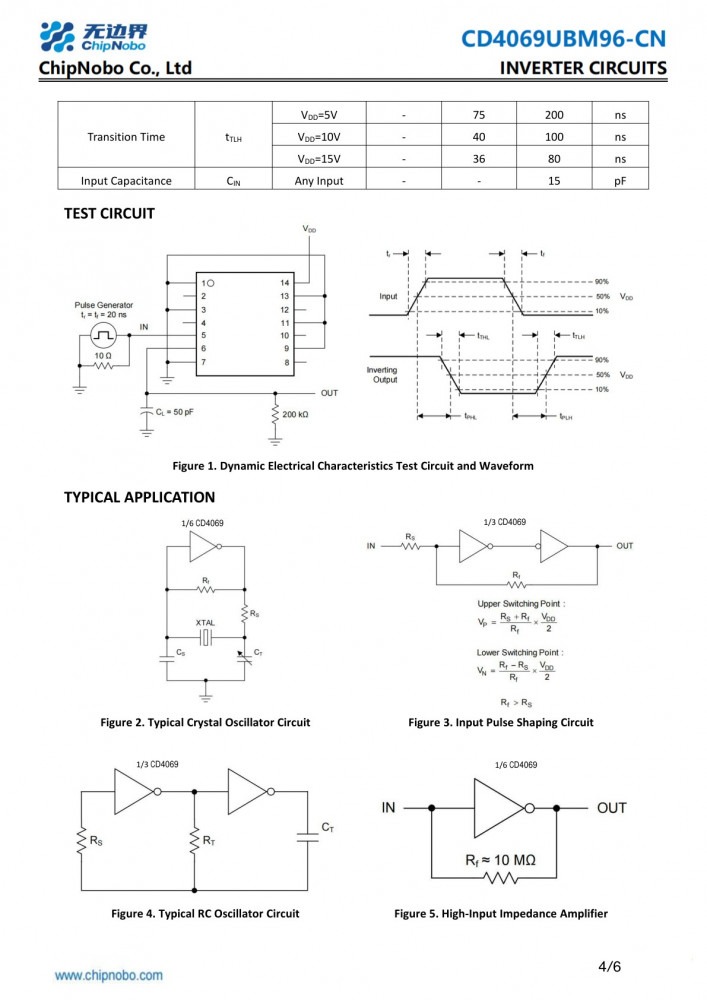 CD4069UBM96-CN datasheet page 4
