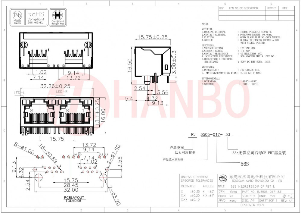 RJ3505-017-33 technical document preview