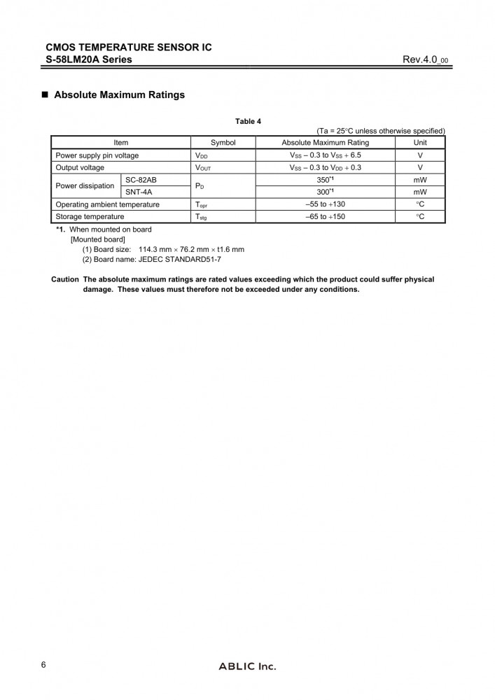 S-58LM20A datasheet page 6