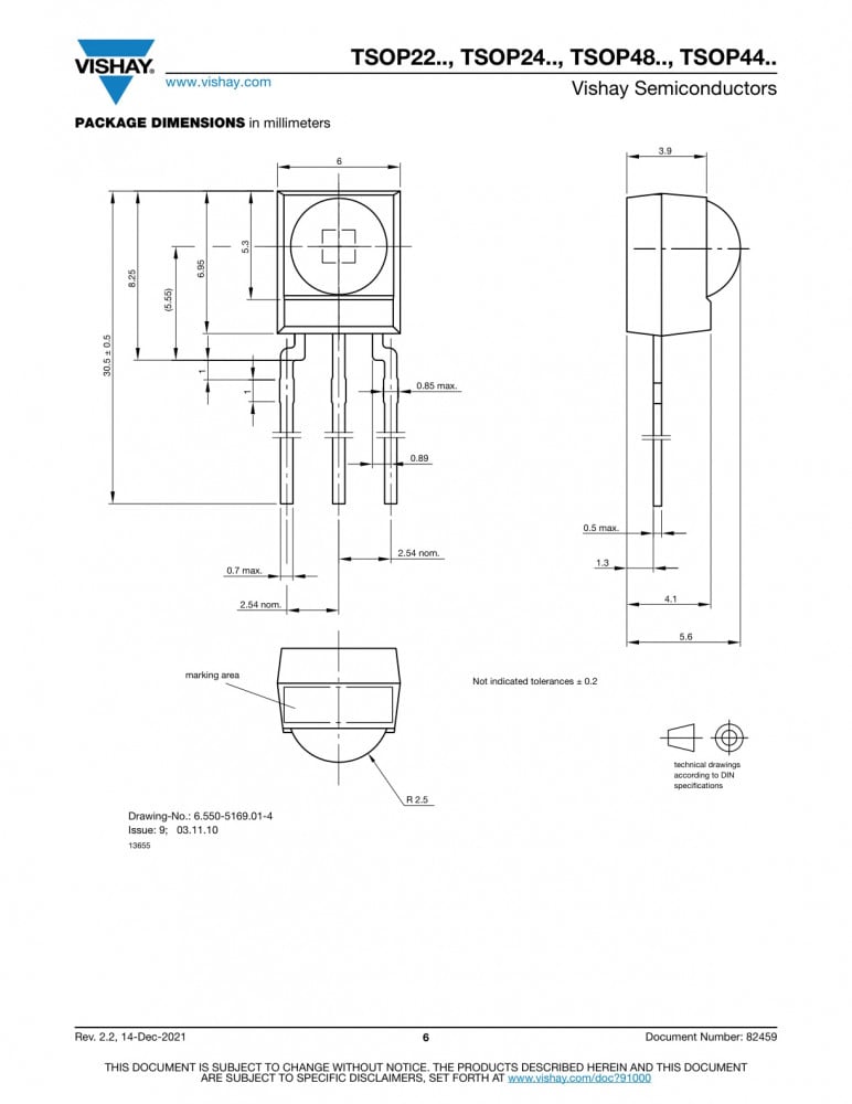 TSOP2238 datasheet page 6
