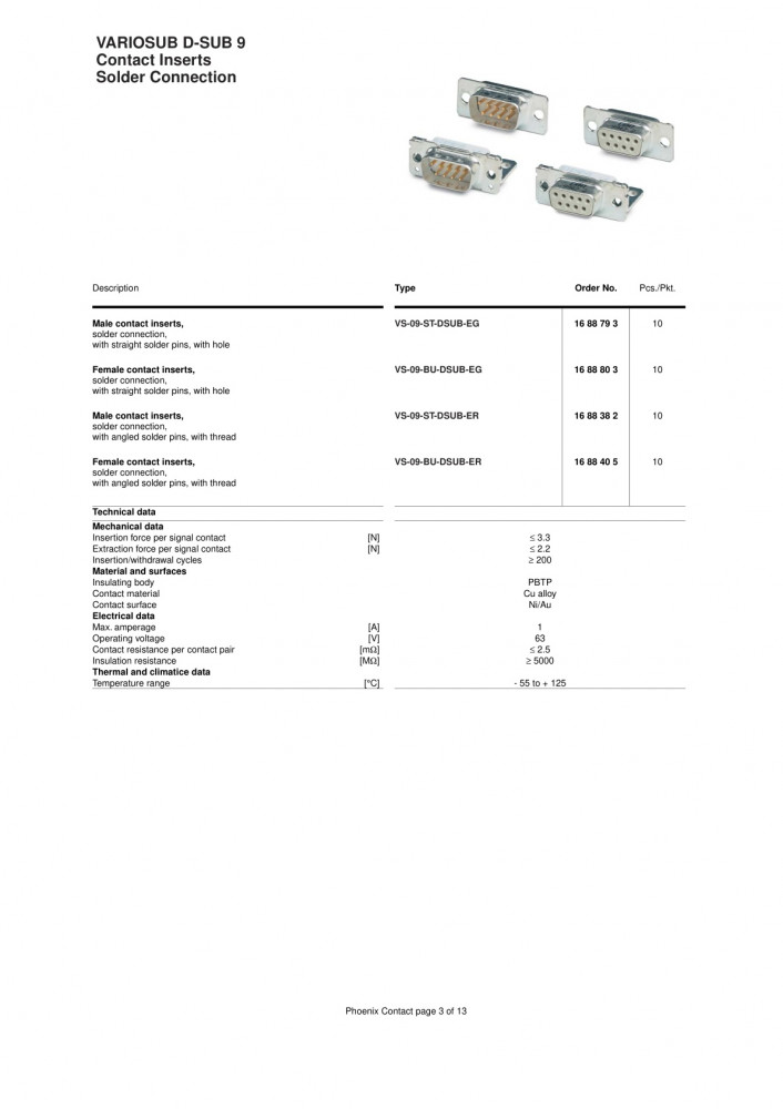 Phoenix Contact VS-09-A document page 3