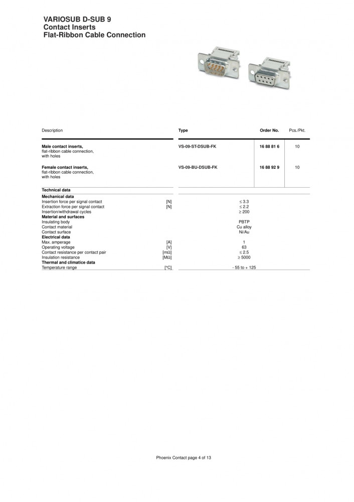 Phoenix Contact VS-09-A document page 4
