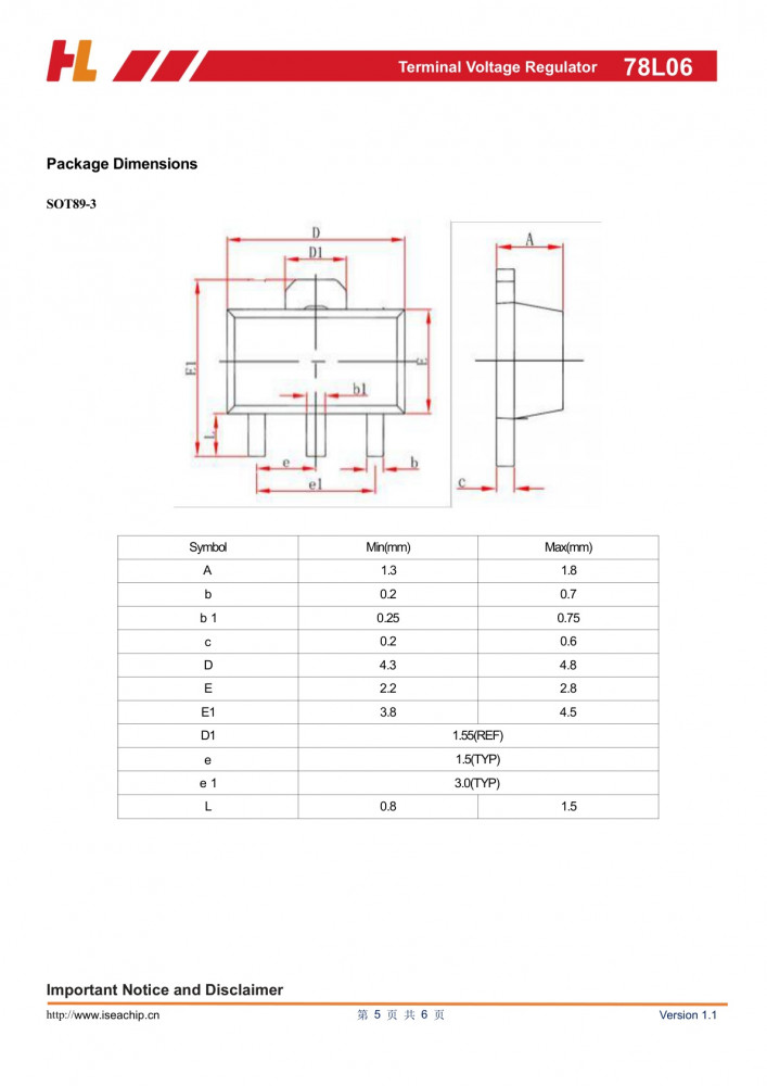 HL 78L06 datasheet page 5