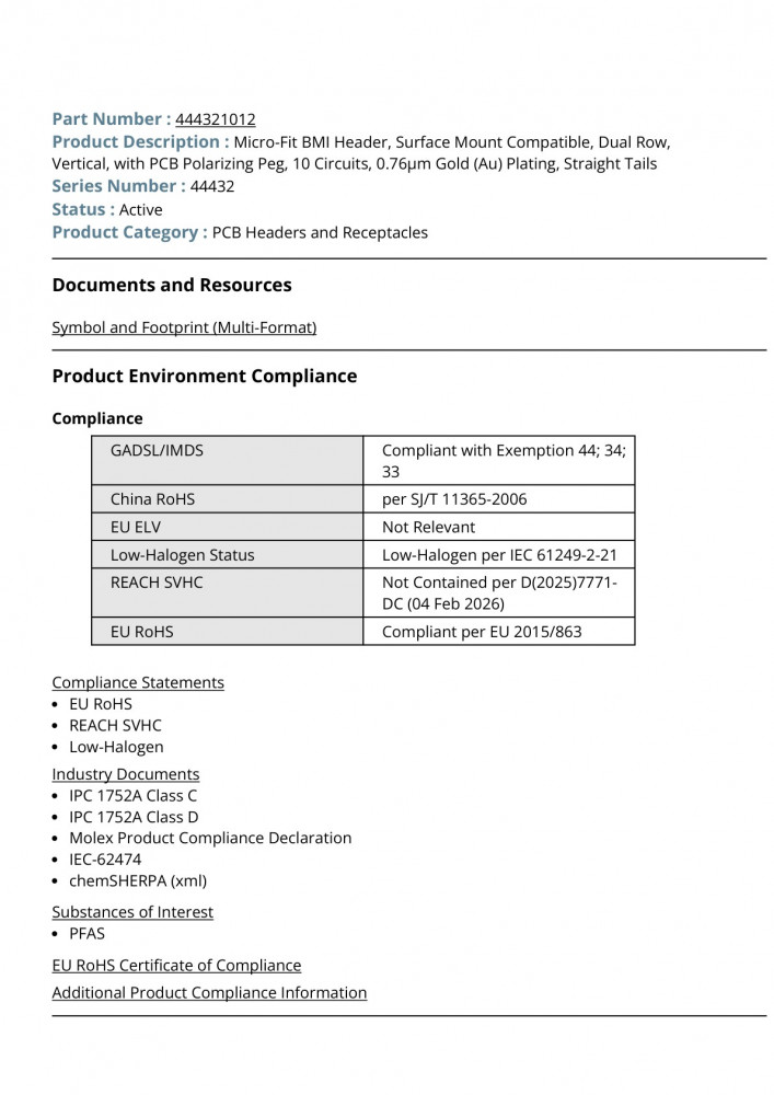 Product document image, page 1