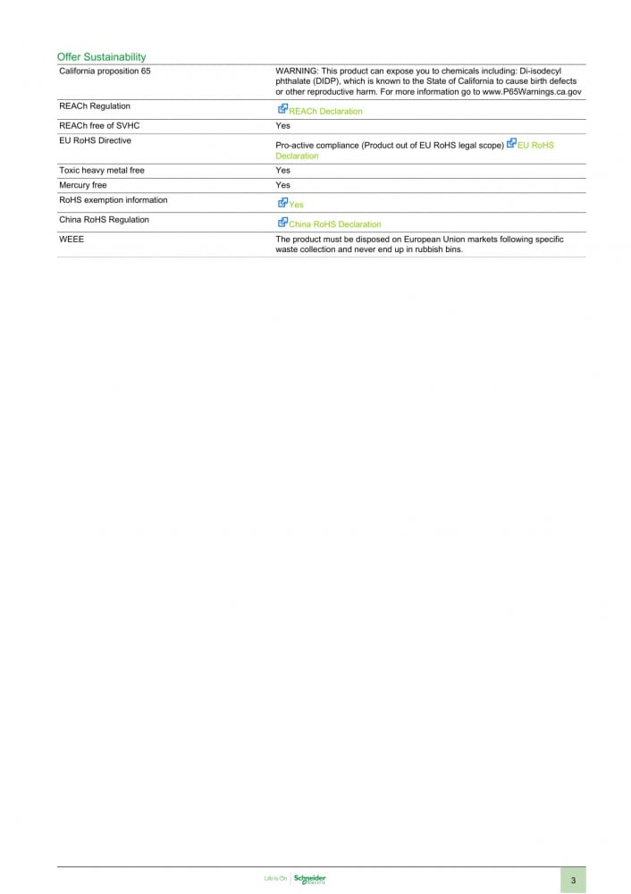 XB5AA3341C0 technical document page 3