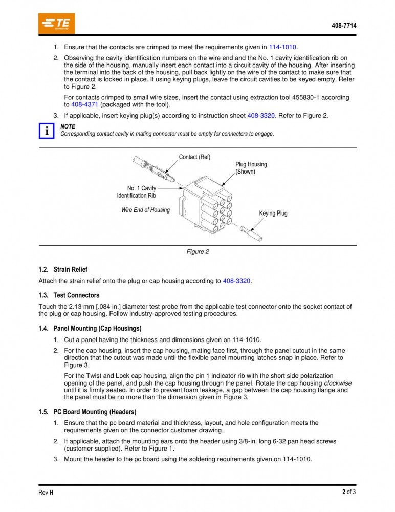 TE Connectivity connector assembly instruction page 2