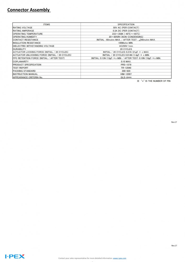 I-PEX MINIFLEX 3-BFN product document page 6