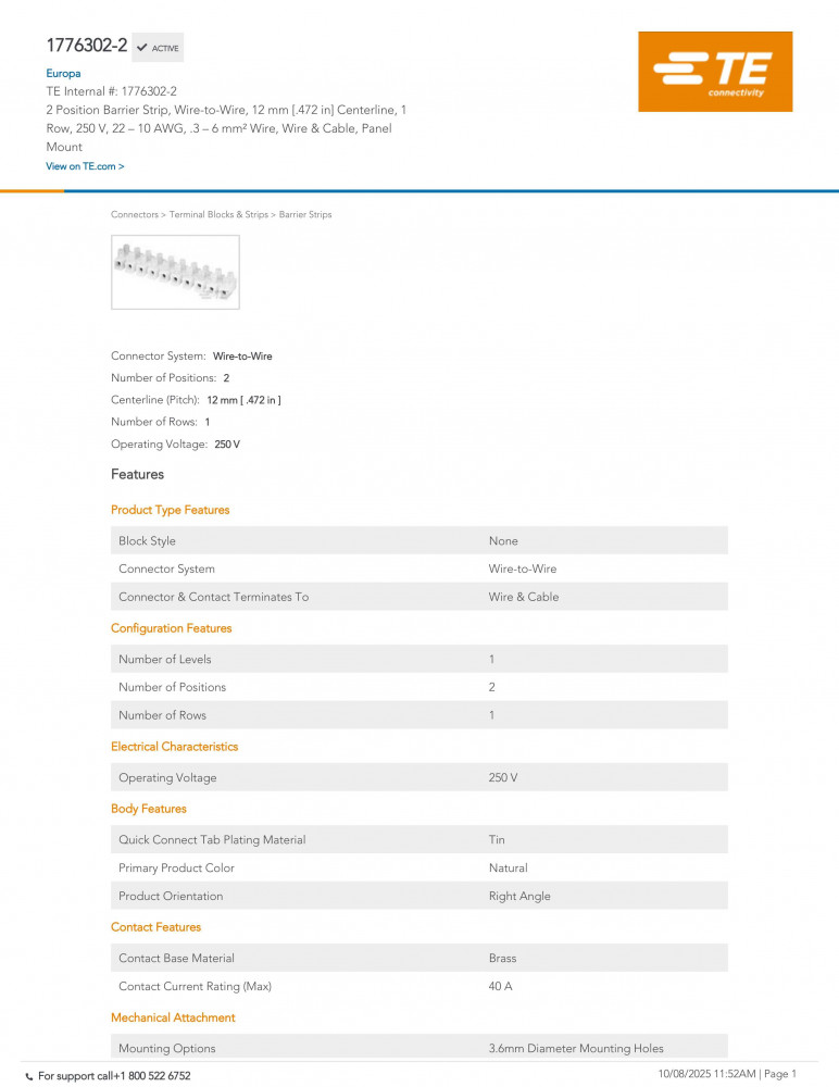 TSB100002DS technical document preview, page 1