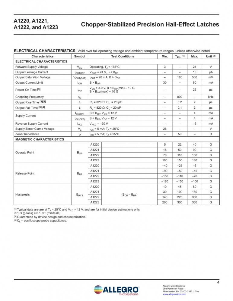 A1223LUA-T datasheet page 4
