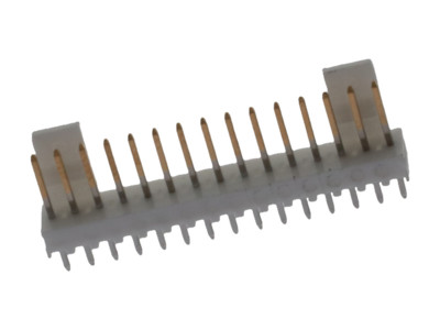 KK 254 Solid Header, Vertical, with Friction Lock, 19 Circuits, 2.54µm Matte Tin (Sn) Plating, 3.56mm Tail Length, Bag
