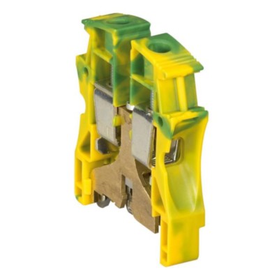 Protection conductor terminal block, screw connection, 1 connection 1entry/1outlet, Cross-section 16mm² - green/yellow for sale
