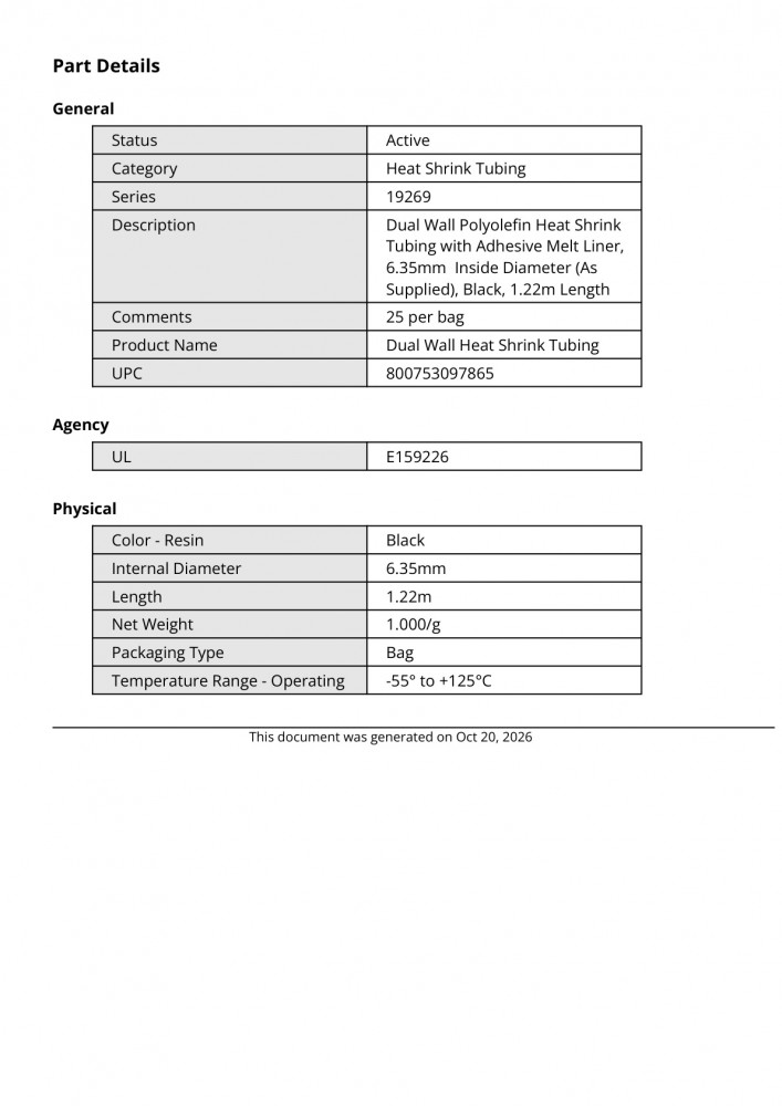 Technical document image 2 for MOLEX 192690018
