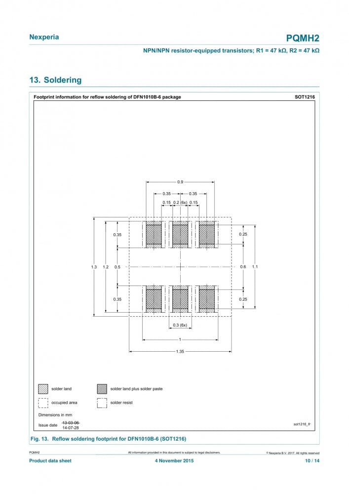 PQMH2Z datasheet page 10