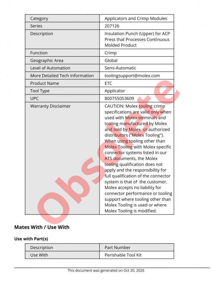Product document image 2 for Molex 190280014