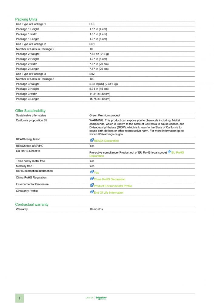 ZA2BD2 technical document page 2