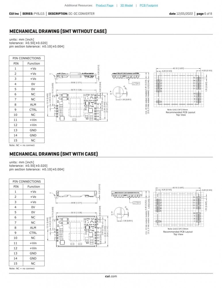 CUI PYBJ15 datasheet page 6