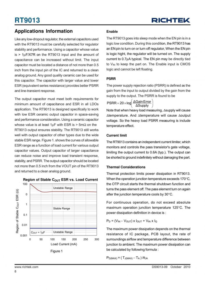 RT9013 datasheet page 8