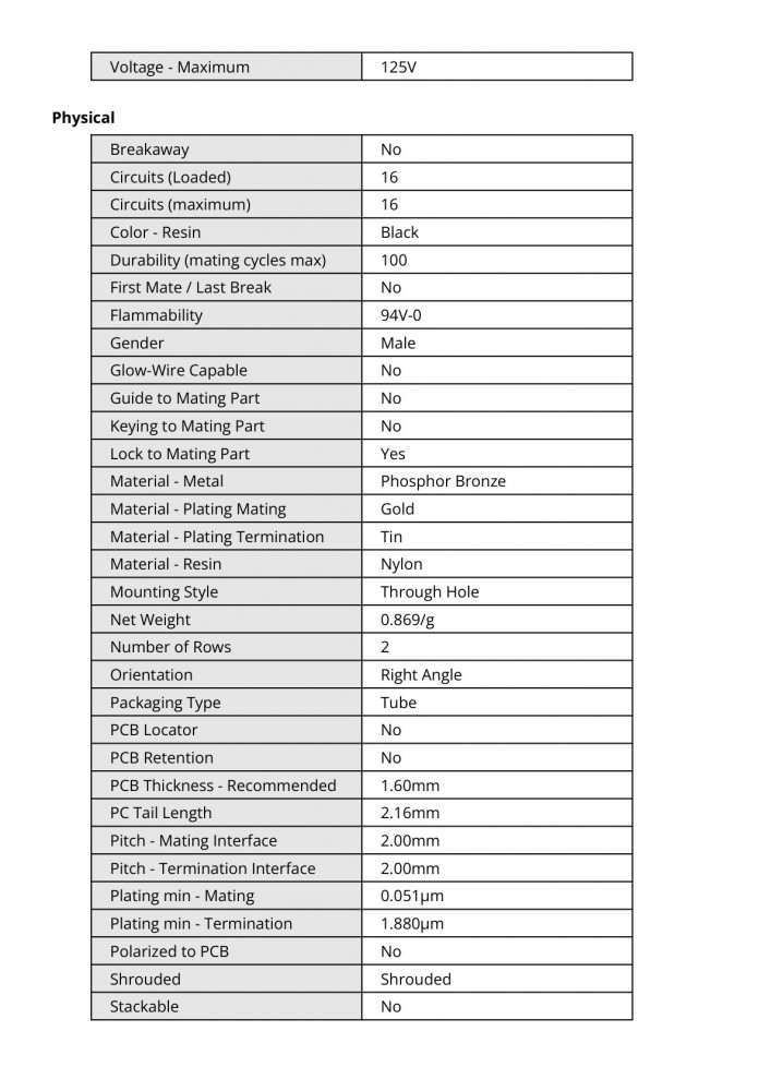 MOLEX 878331619 technical document preview, page 3
